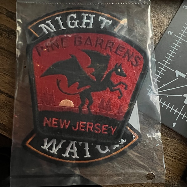 Pine Barrens, New Jersey Travel Patch | Jersey Devil | Cryptozoology | Cryptid - Etsy