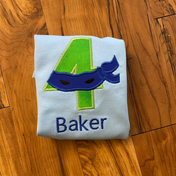 NINJA NUMBERS Applique Set 0 to 9 4x4 5x7 6x10 Machine Embroidery ...