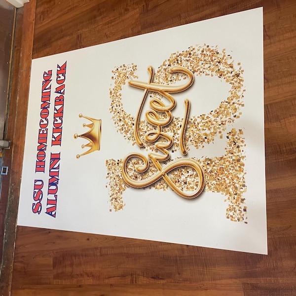 Custom Floor Decal, Adhesive Custom Printed Floor Banner, Birthday ...