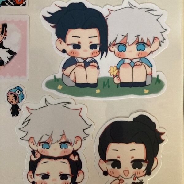 Satosugu Duo Anime Stickers | Cute | Laptop Sticker | Decals | Vinyl ...