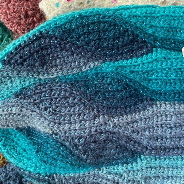 CROCHET PATTERN- GIANNA Knit-look Slouchy Cropped Beanie,hat ...