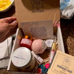 Zen Af Spa Box , Natural Spa Box Self Care Kit Gift , Relax Spa Day ...