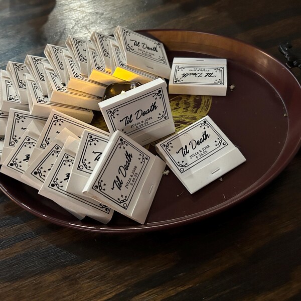 Tropical Palm Tree Matchbox - Wedding Favor Matches, Wedding Decor ...