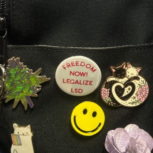 Freedom Now Legalize LSD 1.25 Inch Pin - Etsy