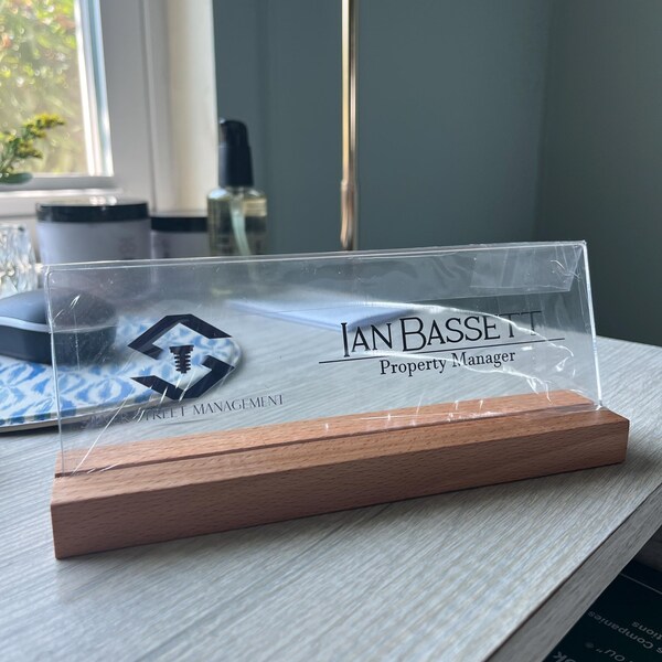 Personalized Wood Name Signs, Decorative Office Accessory, Christmas ...