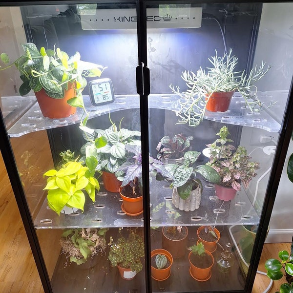 Milsbo Tall Set of 3 Sizes Shelves for IKEA Indoor Greenhouse Cabinet ...