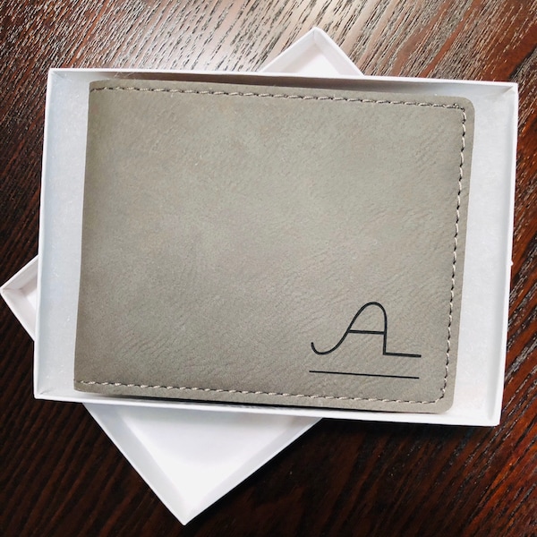 Personalized Bifold Wallet, Engraved Wallet, Branded Gifts for Men ...