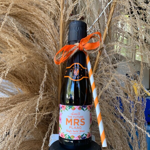 Bridal Shower Mini Champagne Labels, Bachelorette Party Mini Wine Label ...