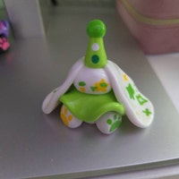 Clay Circus Desk Buddy, Cute Animal Clowns, Mini Polymer Decor Figurine ...