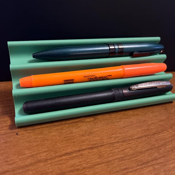 Pen Holder - Pen Holder for Desk - Stacking Pen Tray - Pencil Tray ...
