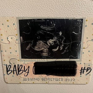 PREGNANCY Announcement PUZZLE Gender Neutral Background Baby | Etsy