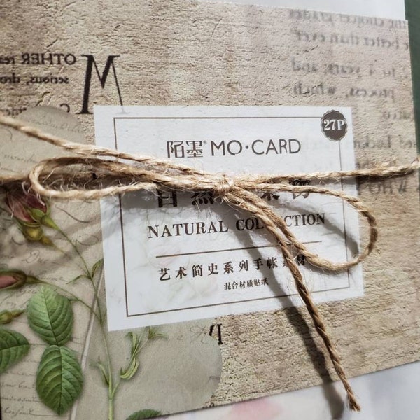 Material Packs by MO•CARD - Vintage Style Paper and Sticker Sets for ...
