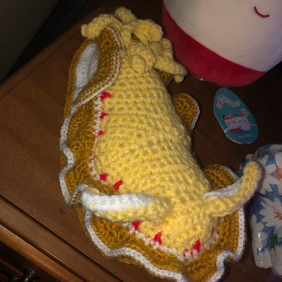 Fuzzy Crab Plush, Handmade Crochet Crab, Fleece Yarn Crab, Purple/pink ...