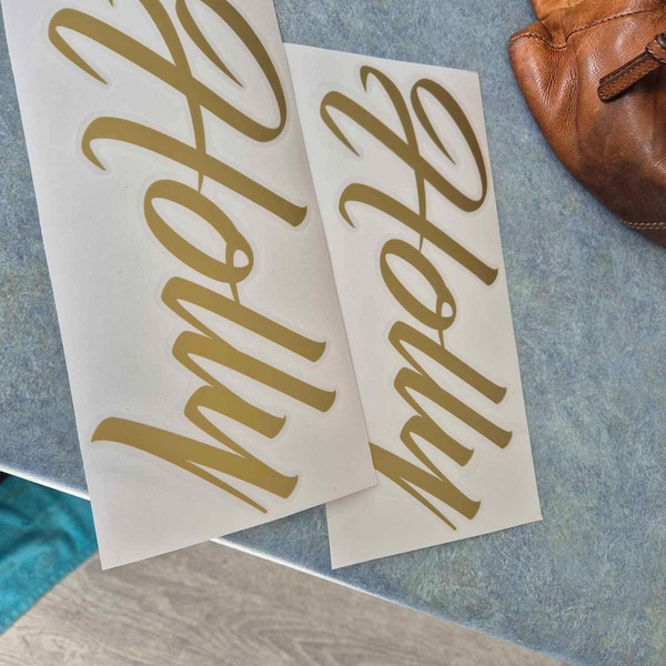 Custom Car Stickers | Personalised Name Lettering Vinyl Decals ...