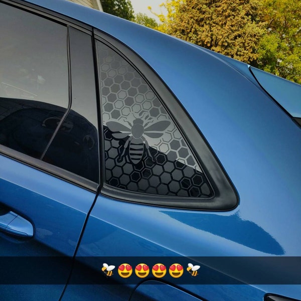 Honeycomb Bee Car Decal: Vinyl Window Sticker - Etsy