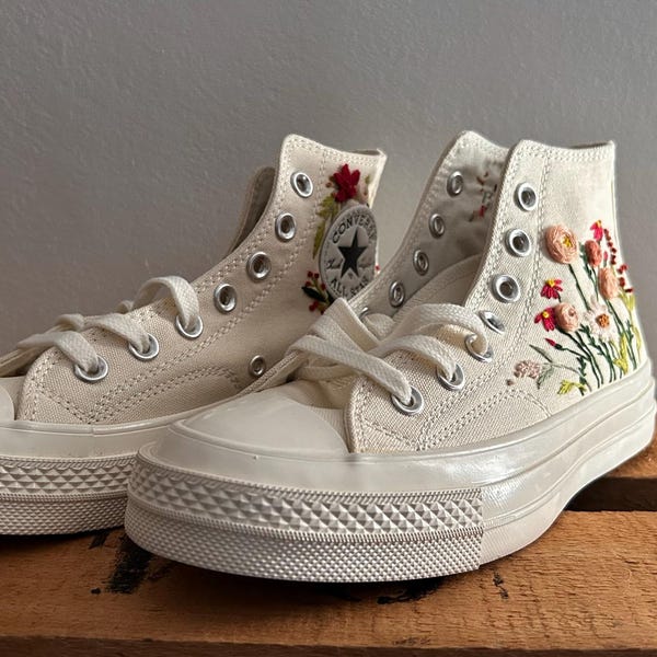 Converse Embroidered Shoes,converse Chuck Taylor 1970s,converse Custom ...