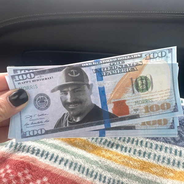 Your Face on Money, Game Money, 100 Dollar Bill, Party Money, Custom ...