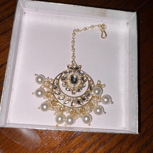 Pakistani Indian Punjabi Gold Polki Nath Nose Ring Nathni Dilkash ...