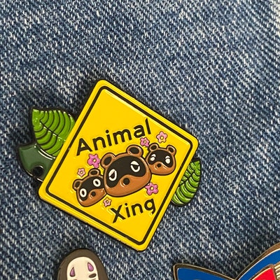 Animal Crossing Street Sign Enamel Pin - Etsy
