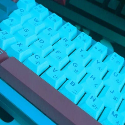 173pcs Cute White Black & Orange Keycaps Set for Mechanical Keyboard ...