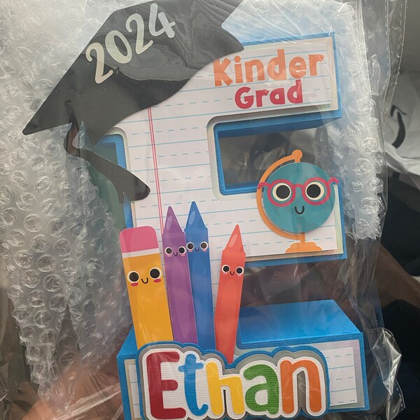 Kindergarten Graduation 3D Letter, Pre-k Graduation Decor, Kindergarten ...