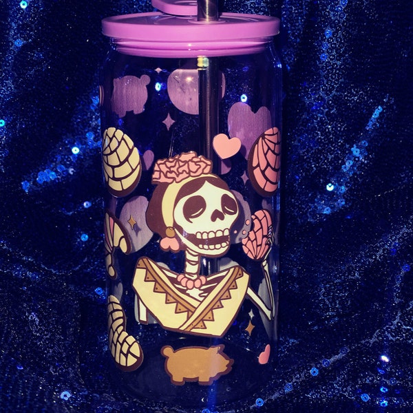 Blue Evil Eye UV DFT Wrap for Glass Can Cup. Good Luck Can Wrap. 16oz ...