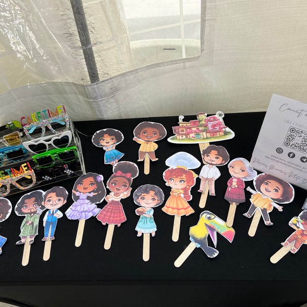 ENCANTO Kids Birthday Party PHOTOBOOTH PROPS Digital Printable Party ...