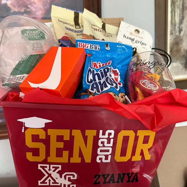 Personalized Graduation Gift Basket, Senior 2025 Grad, Team Gift, High ...
