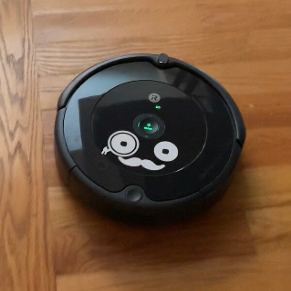 Butler Roomba/pareidolia Vinyl Decal - Etsy