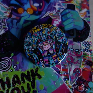 Hatsune Miku Decora 45mm Button - Etsy