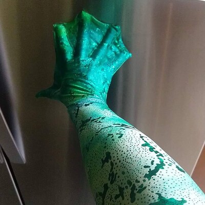 Seascape Webbed Gloves - Etsy