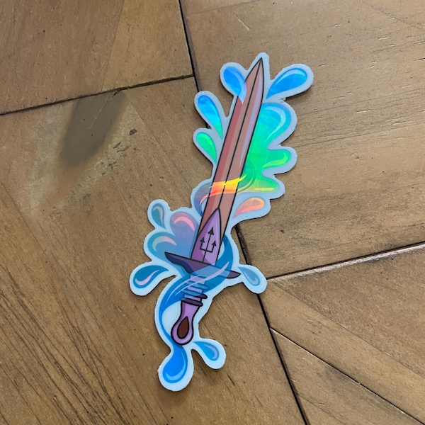 Riptide Original Holographic Vinyl Sticker, Durable Waterproof 3" Percy ...