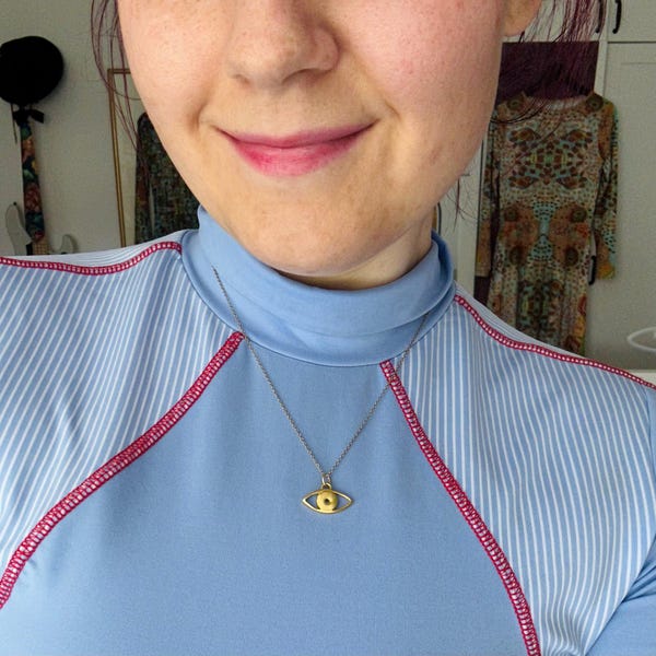 Cyprus Large Idol of Pomos Pendant Necklace, Neolithic Fertility ...