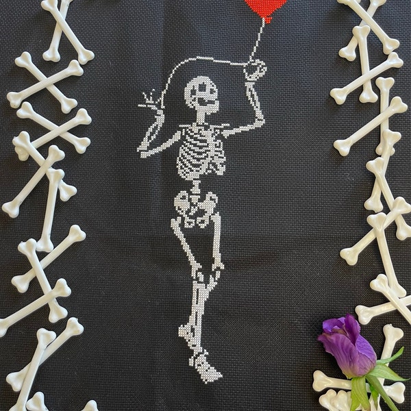 Bleeding Rose Cross Stitch Pattern PDF , Gothic Cross Stitch Pattern ...