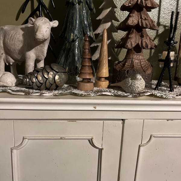 Hand Turned Rustic Hardwood Tree - Etsy