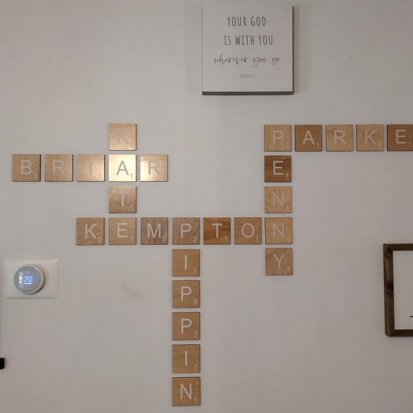 Scrabble Tiles for Wall, Choose Your Size, Scrabble Wall Letters ...