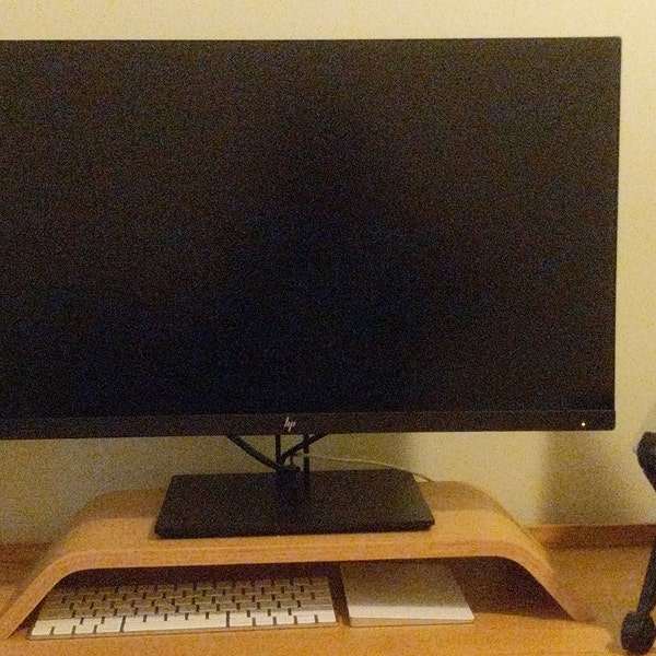 Wood Monitor Riser, Scandinavian Style Stand for Imac, Computer, TV - Etsy