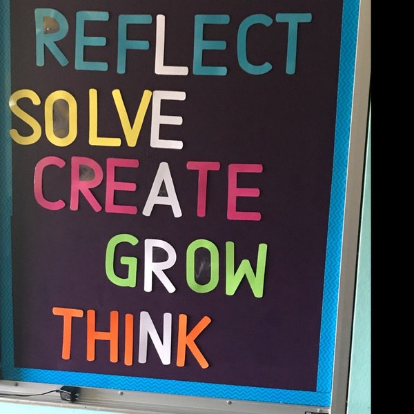 Growth Mindset Bulletin Board, School, Die Cut Letters, Paper Letters ...