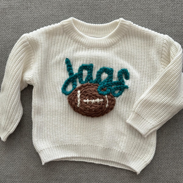 Hand Embroidered Knit Sweater- Santa Baby. Toddler/baby Christmas ...