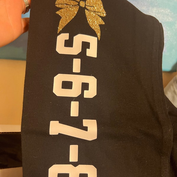 Cheerleading,5678 Leggings, Cheer Team Pants,cheer Gifts,cheer Squad ...