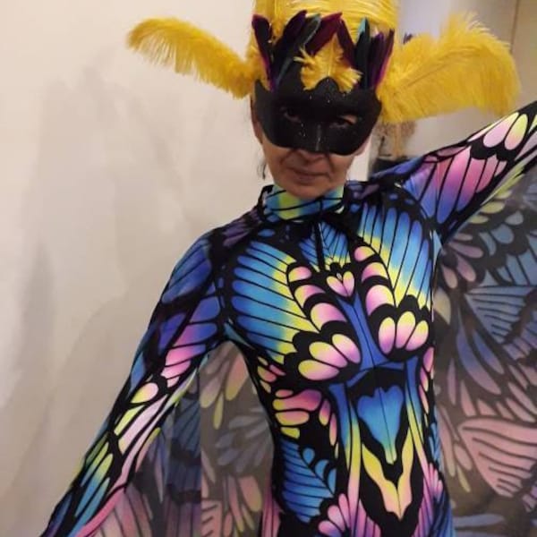 Neon Costume, UV Light Set Costume, Rave Dancer Costume, Psychedelic ...