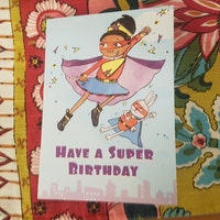 Black Princess Birthday Card, Multicultural Greeting Cards, Princess ...