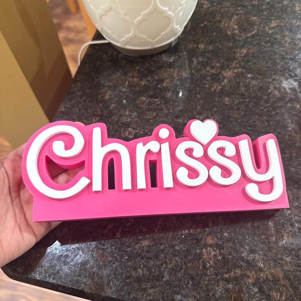 Custom Door Sign | Name Sign Decor | 3D Printed Name Sign | Nursery ...