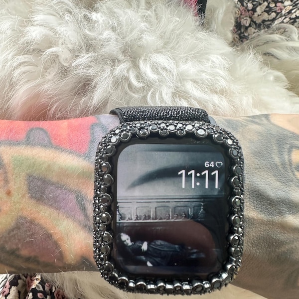 Apple Watch ULTRA Watch Case White Gold Pave Lab Diamond Watch Cover ...