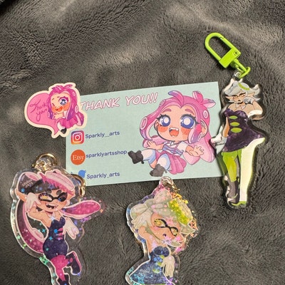 Splatoon Squid Sisters Charms - Etsy