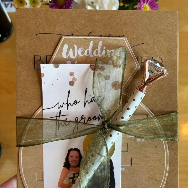 Bridal Shower Game - Who Has the Groom? Scratch off Cards, Custom With ...