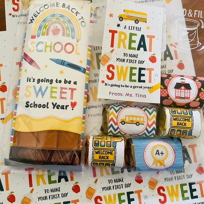 Printable A Little Treat to Make the First Day Sweet Tag, Back to ...