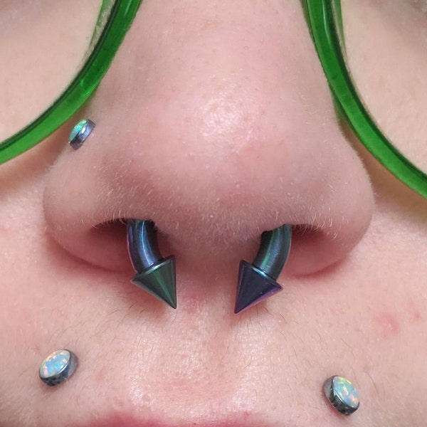 OCEAN BLUE Gradient (12G, 10G, 8G, 7G) - Bigger Gauge Horseshoe ...