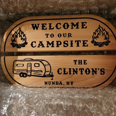 Custom Camping Sign Custom RV Sign Custom Camp Decor Sign Personalized ...