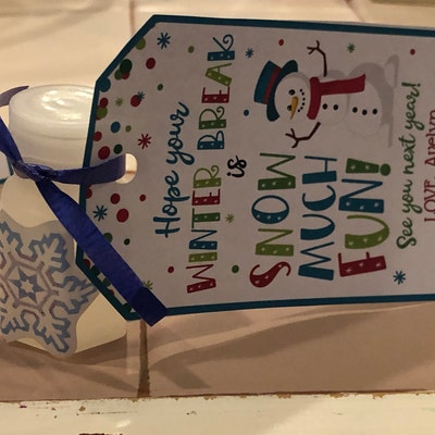 Hope Your Winter Break is Snow Much Fun Tag From Teacher Holiday Gift ...